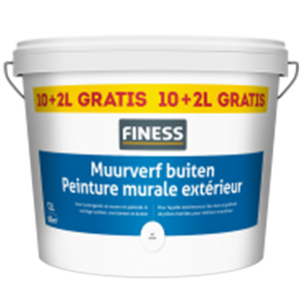Finess Exterior Matt - 12 L - White | Carbon Paint Centre